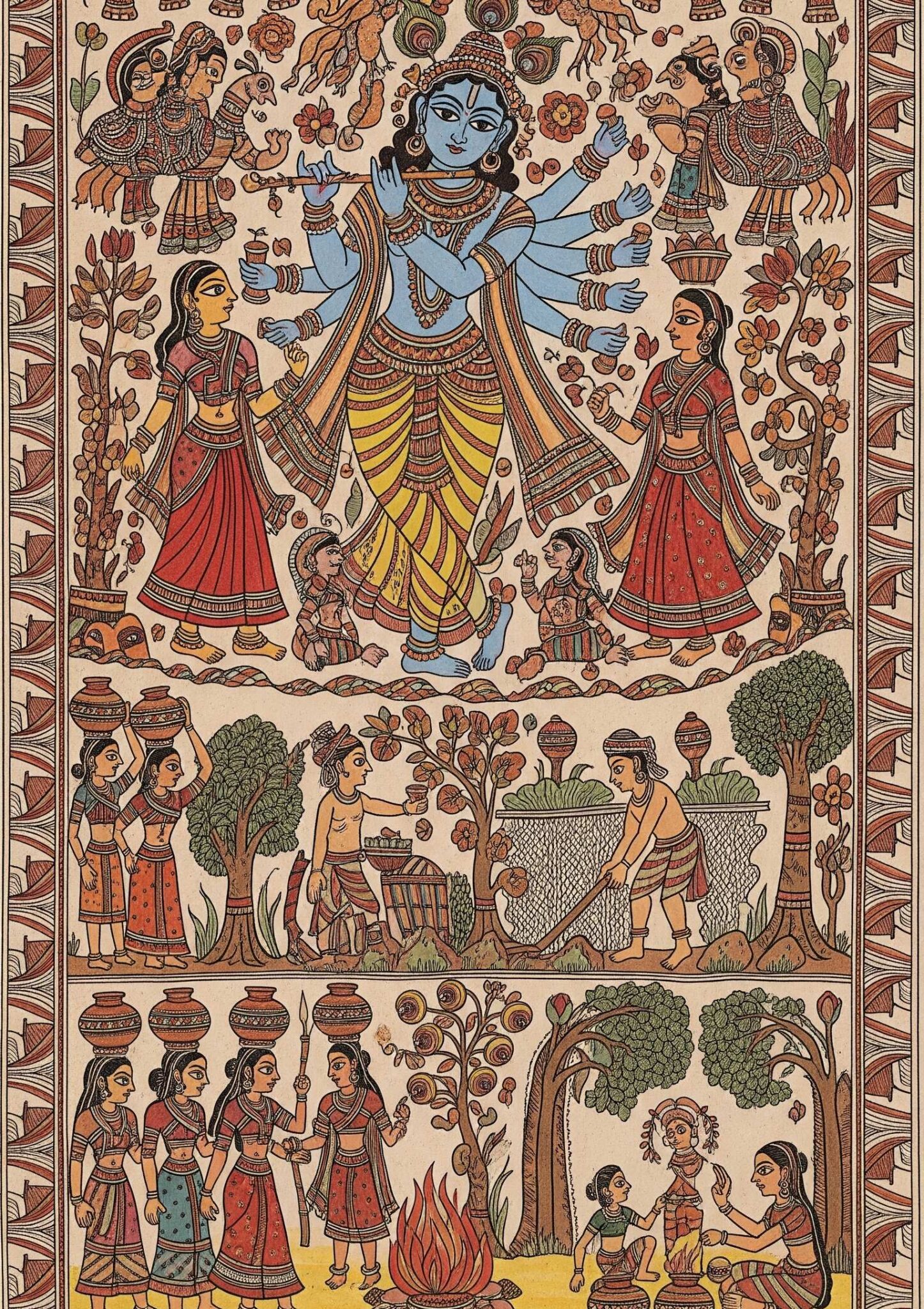 Madhubani Paintings: India’s Iconic Folk Art Form - Giftex - India's ...